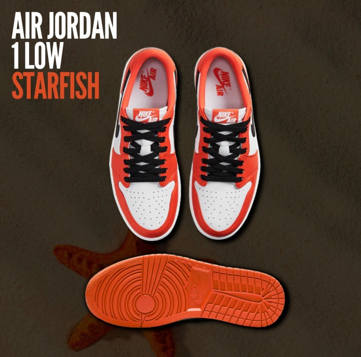Jordan 1 Low Starfish – VIP Sneakers